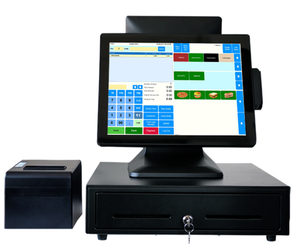 Dual Screen POS System i5" front Touch Screen with 1 year warranty ...